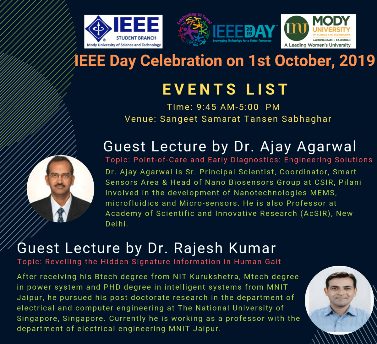 IEEE Day Celebration - Mody University