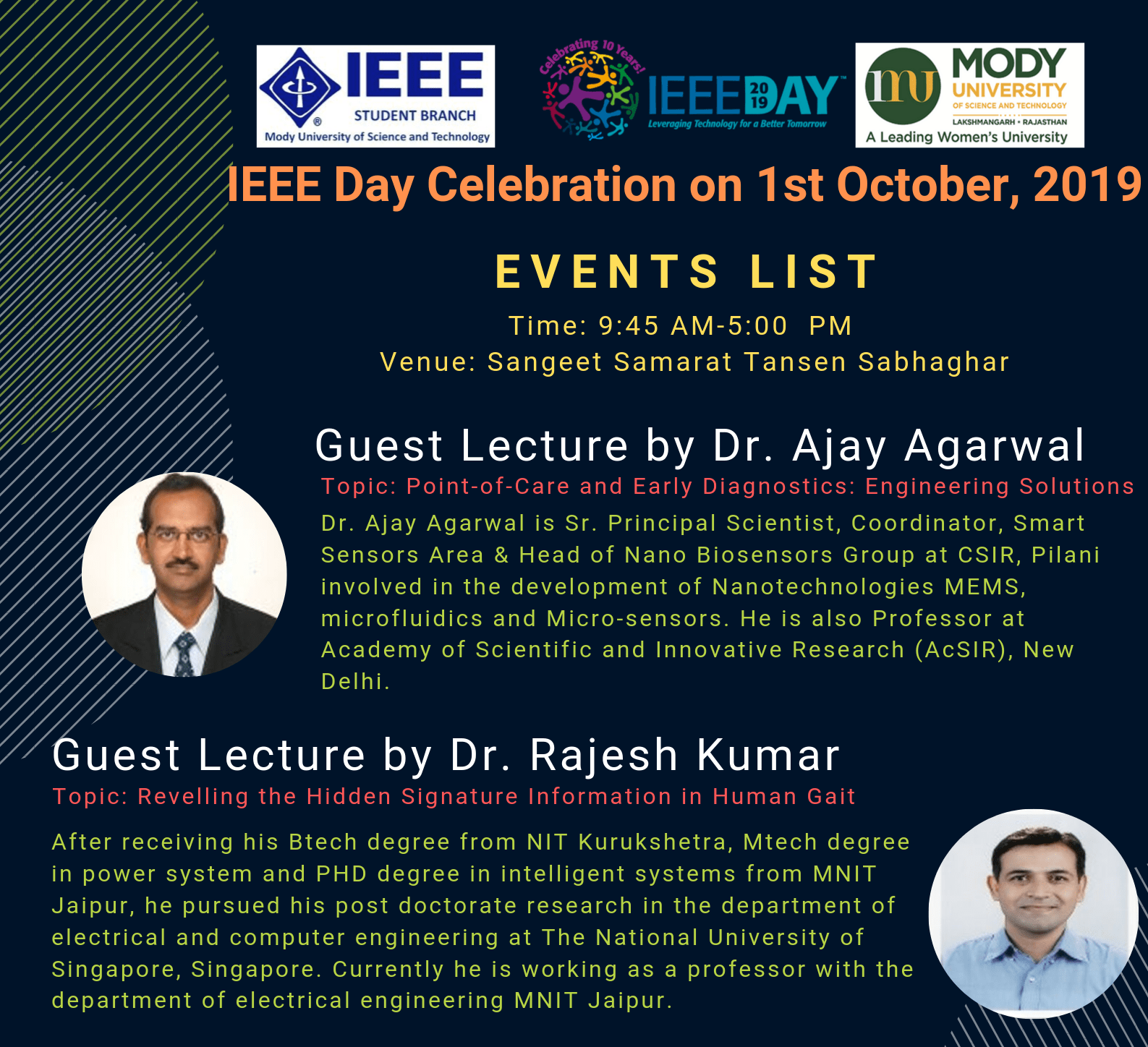 IEEE Day Celebration - Mody University