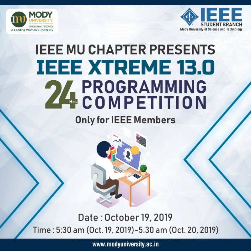 IEEEXtreme – a global challenge - Mody University