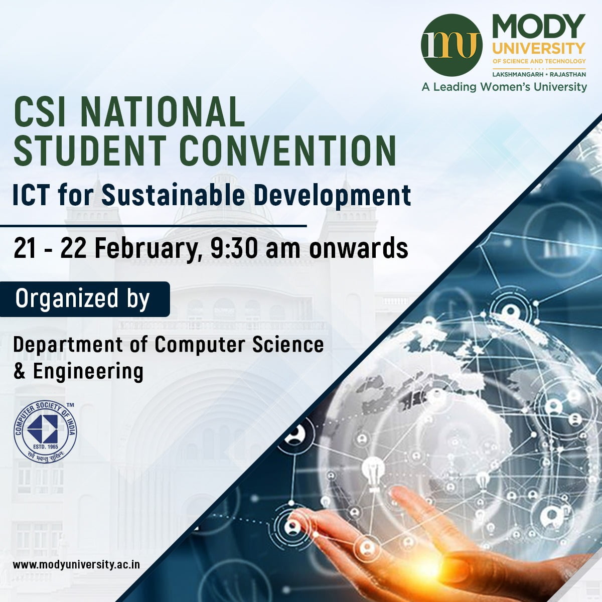 CSI National Student Convention on ICT for Sustainable Development ...