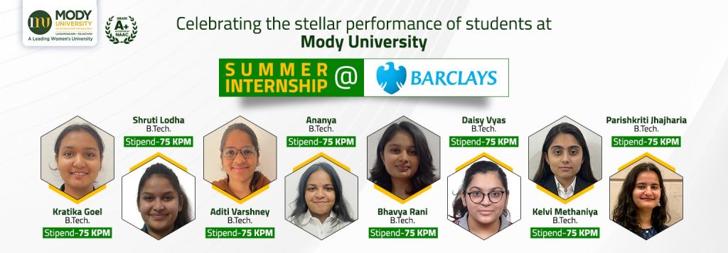 Programmes Offered - Mody University