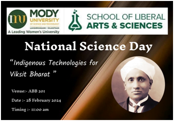 National Science Day (Theme: Indigenous Technology for Vikshi Bharat ...
