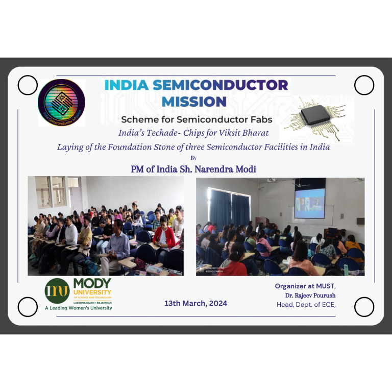 INDIA SEMICONDUCTOR MISSION - Mody University