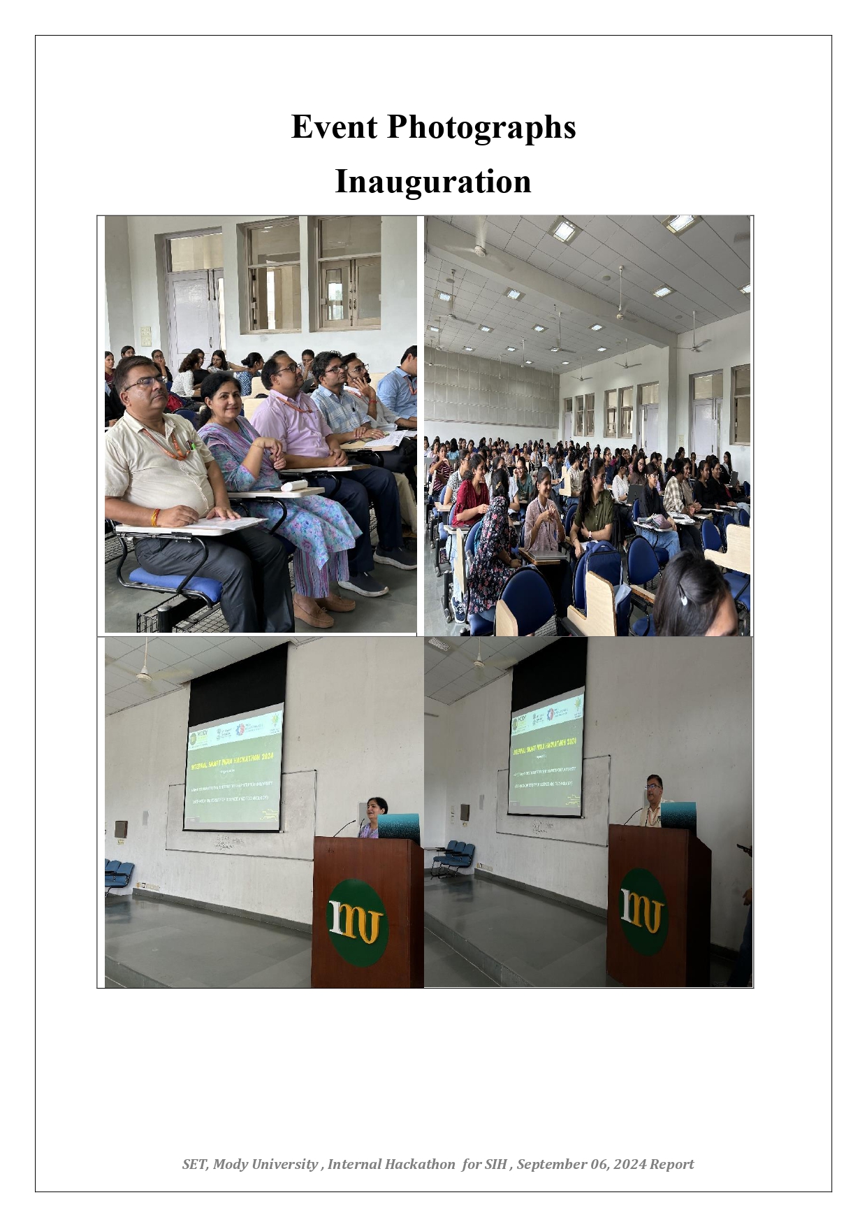 Internal Hackathon Report - Mody University