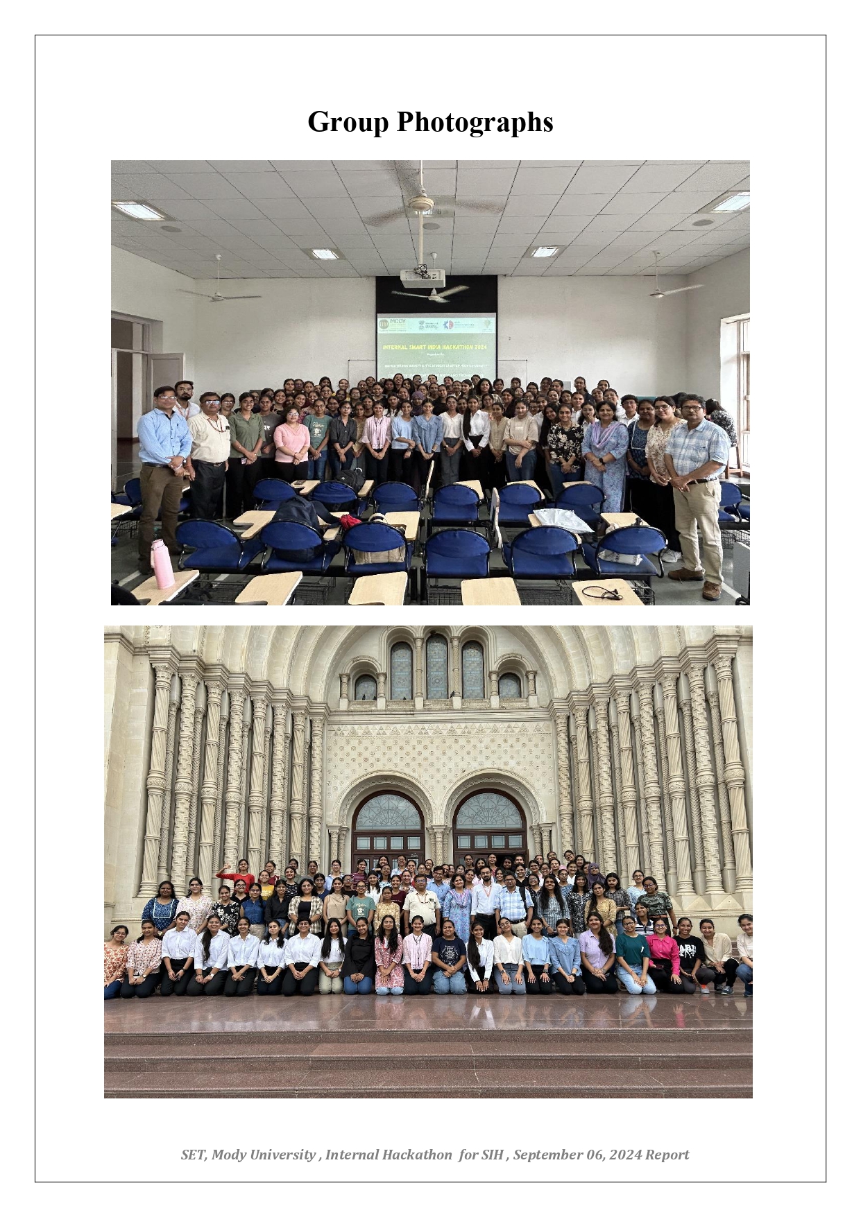 Internal Hackathon Report - Mody University