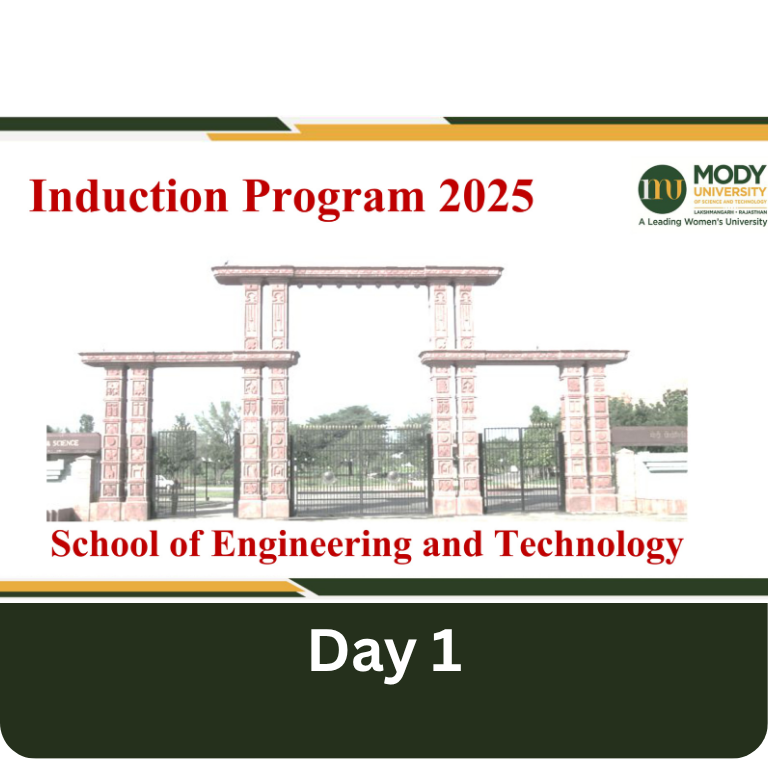 Induction Program 2025 – Day 1 - Mody University